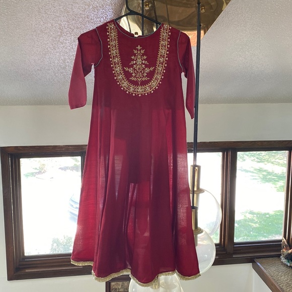 Dresses | New Minnie Minors Long Frock With Churidar | Poshmark